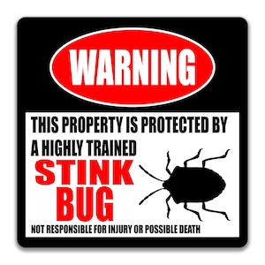 Funny Stink Bug Sign Bug Sign Insect Sign Accessories Stink Bug Sign ...