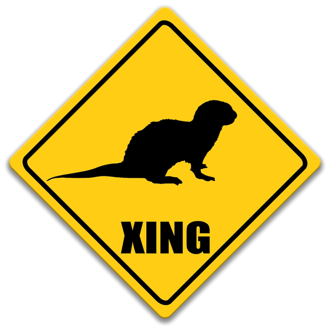 Otter Crossing Sign, Otter Xing Sign, Otter Decor, Otter Sign, Funny ...