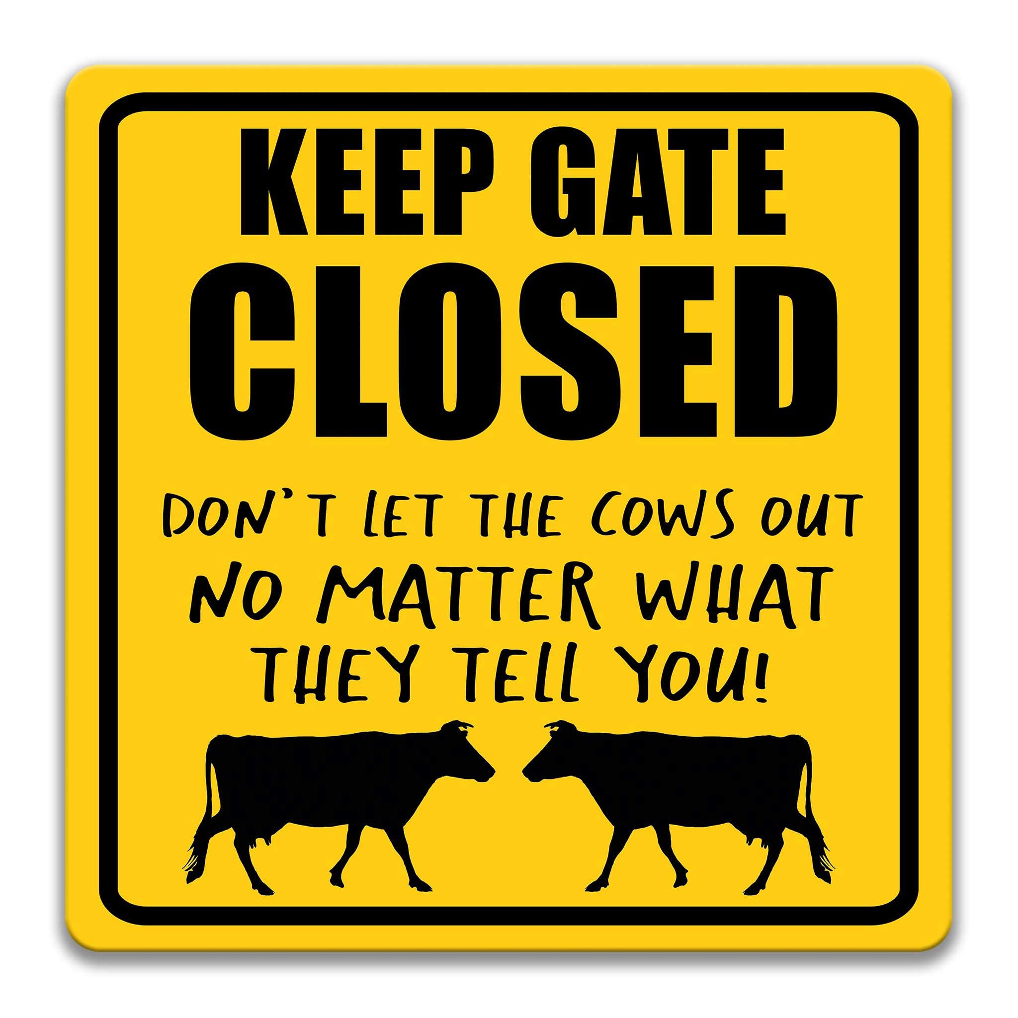 Keep Gate Closed Cow Sign Funny Cow Sign Cow Decor Cow Lover - Etsy