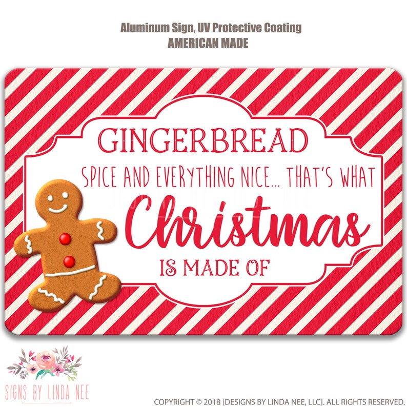 Gingerbread Sign Farmhouse Sign Gingerbread Spice and | Etsy