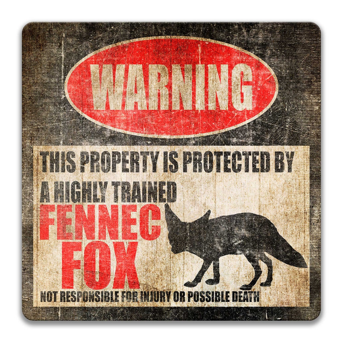 Fennec Fox Sign Funny Fennec Fox Sign Fennec Fox Accessories - Etsy