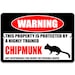 Chipmunk Sign Funny Chipmunk Sign Chipmunk Accessories - Etsy