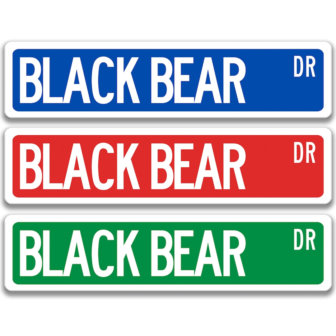 Black Bear Sign, Black Bear Gift, Black Bear Decor, Mountain Home Decor ...