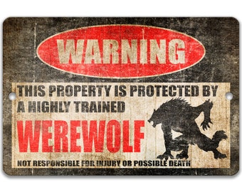 Werewolf Breeding Area Sign - Etsy Singapore