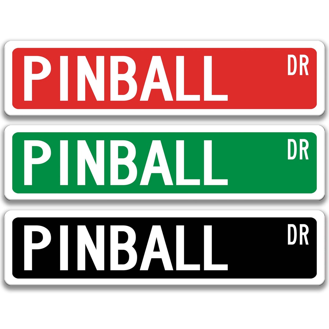 Pinball Sign, Game Room Decor, Pinball Room Sign, Pinball Decor ...