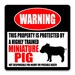 Pig Sign Miniature Pig Warning Sign Funny Pig Sign Pig Barn - Etsy