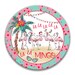 Fa La La Mingo Wreath Sign, Flamingo Round Door Hanger, Funny Christmas ...