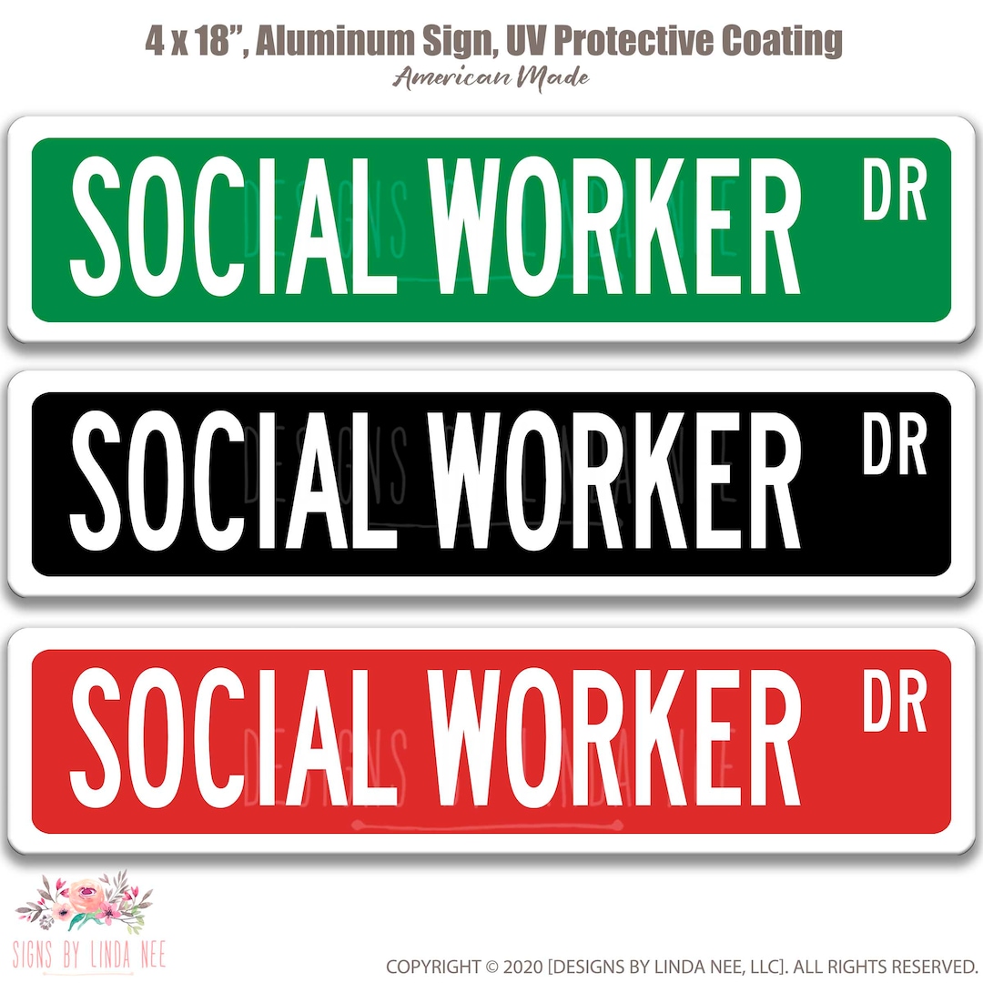 Social Worker Sign, Gift for Social Worker, Graduation Gift, Social ...