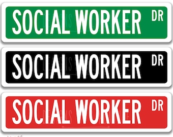 Social Worker Personalized Sign - Etsy