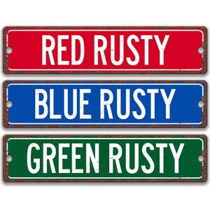 Custom Street Sign, Metal Street Sign, Personalized Street Sign, Make ...