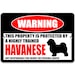 Havanese Sign, Funny Havanese Sign, Havanese Dog Sign, Funny Metal Yard ...