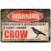 Funny Crow Sign Crow Warning Sign No Trespassing Sign Funny - Etsy