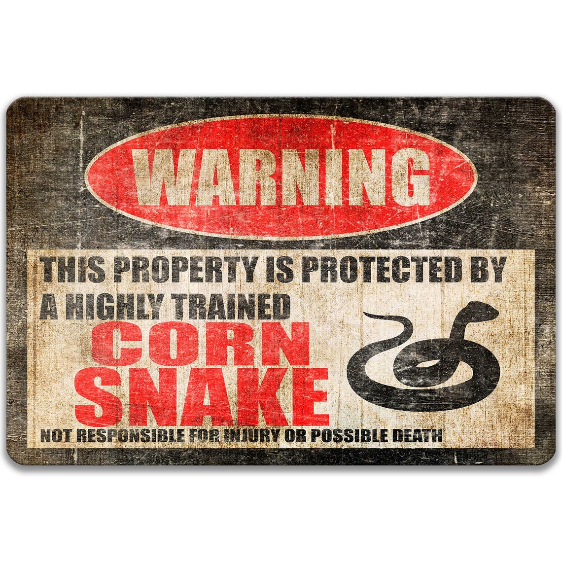 Corn Snake Warning Sign Corn Snake Sign Corn Snake Gift Corn | Etsy