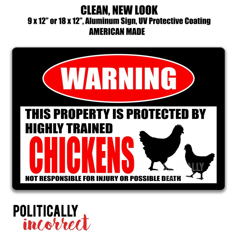 Chicken Sign Funny Chicken Sign Chicken Coop Sign Chicken | Etsy