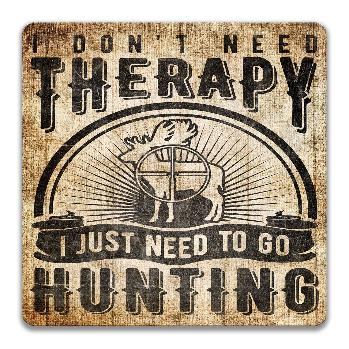 Funny Hunting Sign Deer Hunting Sign Deer Hunting Decor Man | Etsy