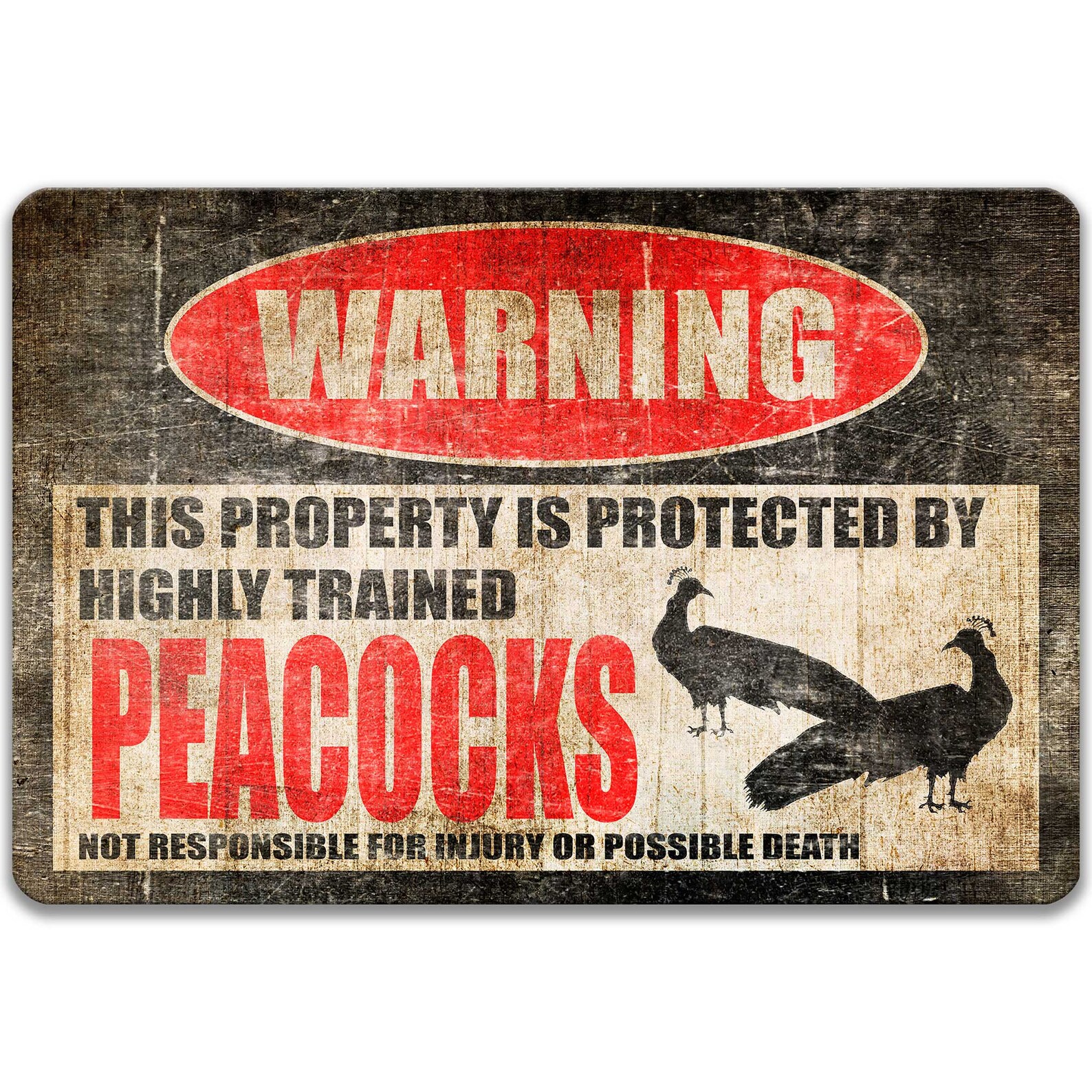 Peacocks Sign Funny Peacocks Sign Farm Sign Peacock Decor Barn - Etsy