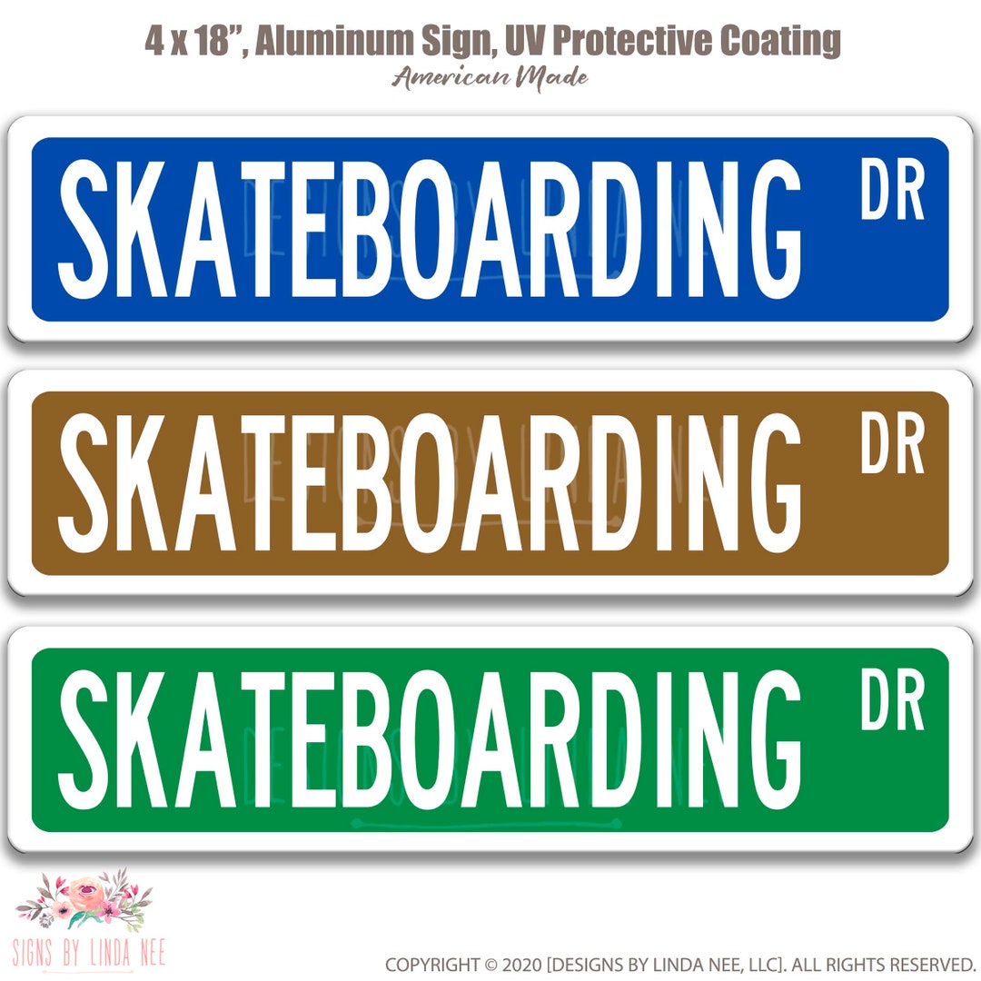 Skateboarding Sign, Skaters Sign, Skateboarding Decor, Gift for ...