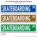 Skateboarding Sign Skaters Sign Skateboarding Decor Gift | Etsy