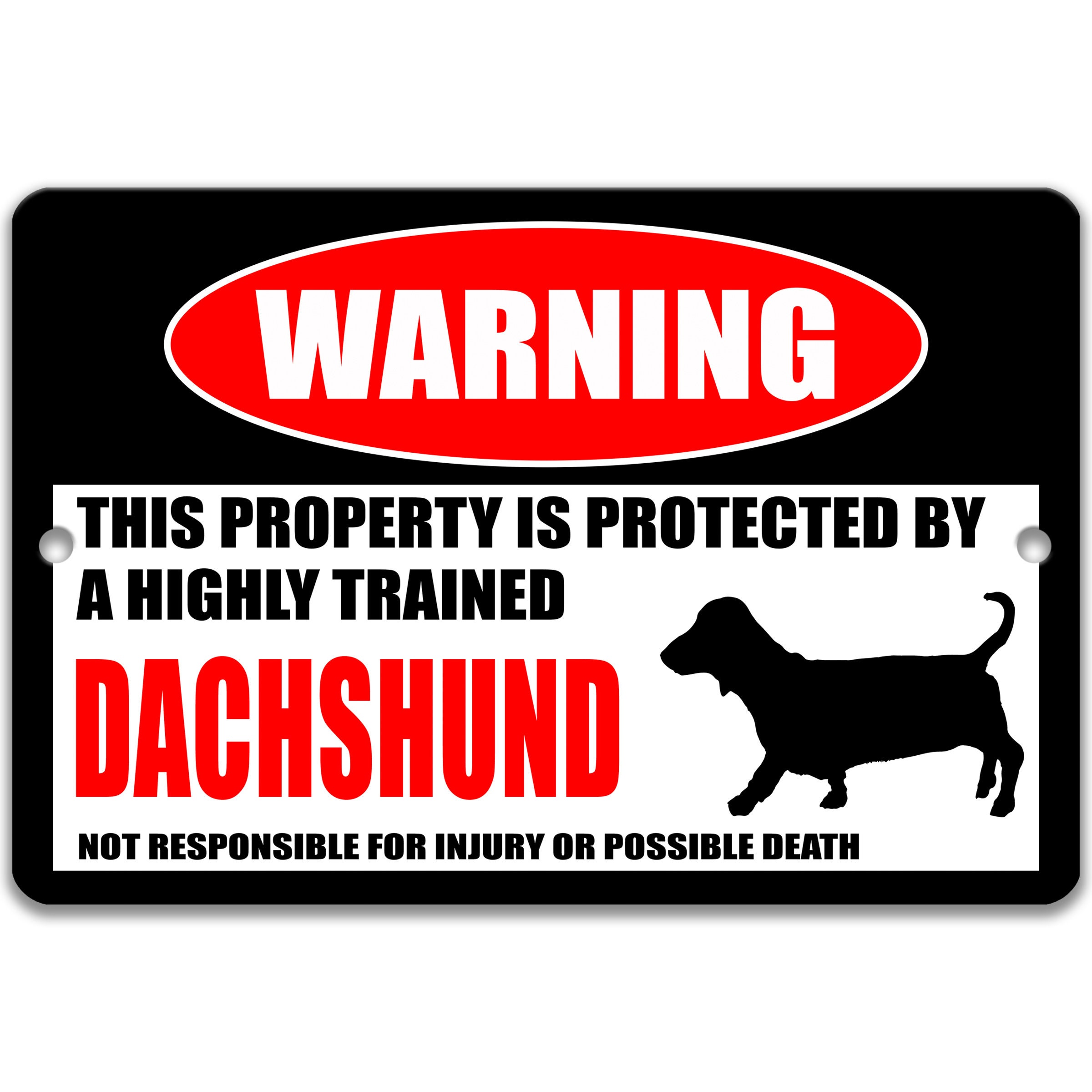 Funny Dachshund Sign Dog Sign Dog Warning Sign Dog Mom Gift - Etsy