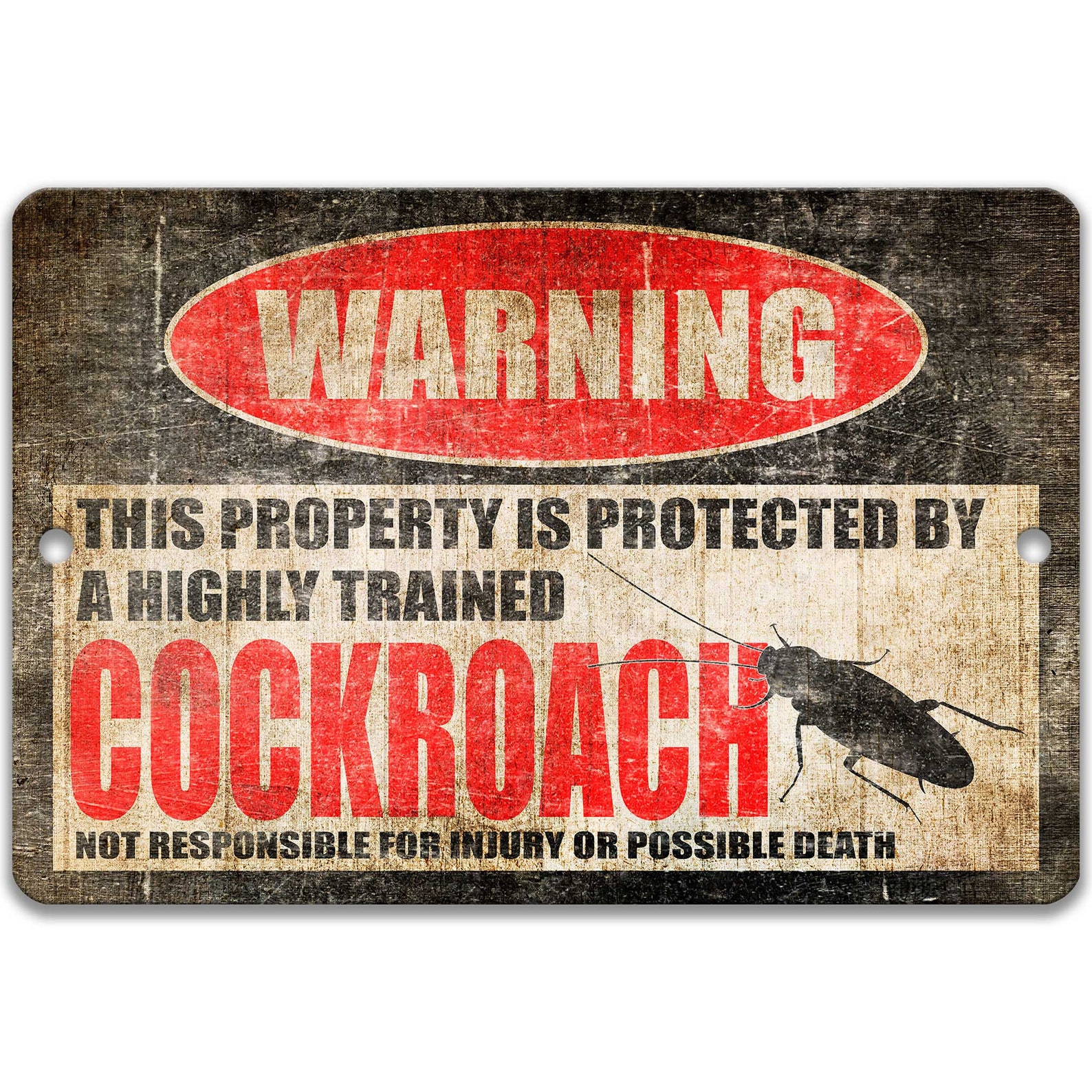 Funny Cockroach Sign Cockroach Gift Cockroach Warning Sign - Etsy