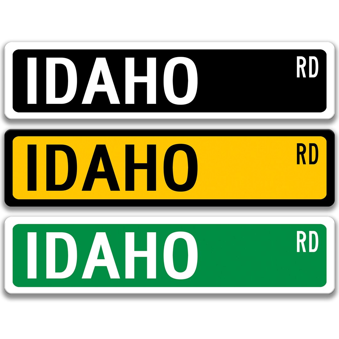 Idaho Sign, Idaho, Idaho Visitor Gift, Custom Street Sign, Idaho Decor ...