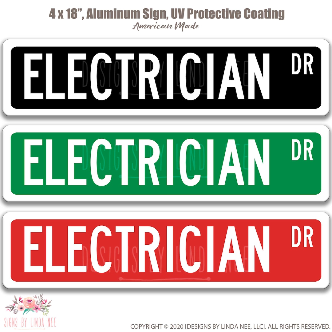 Electrician, Electrician Gift, Electrician Sign, Gift for Electrician ...