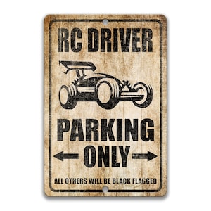 RC Driver Parking Sign, RC Car, Off-road Radio Controlled, Remote ...