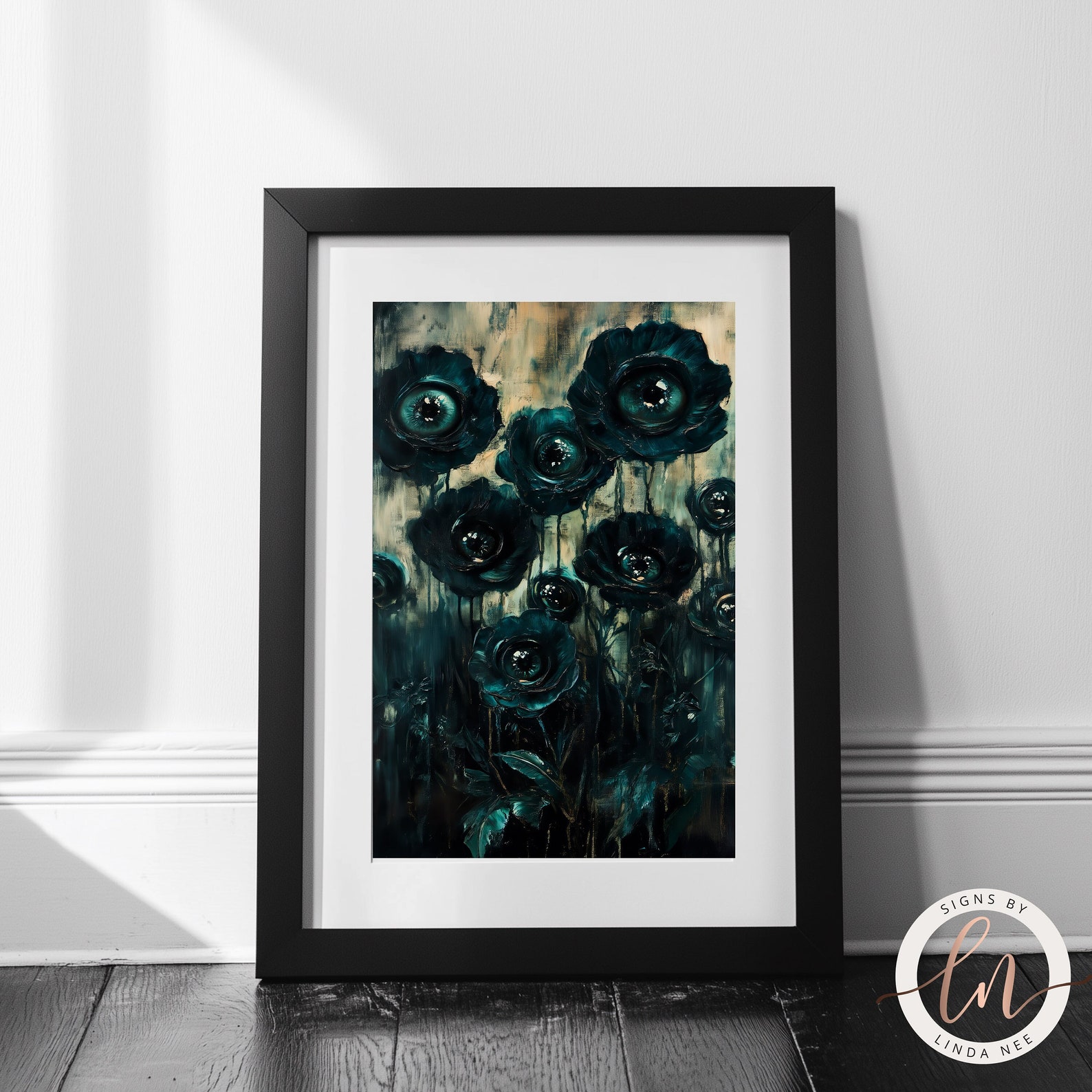 Botanical Goth Print, Dark Academia Home Decor, Victorian Gothic Poster ...