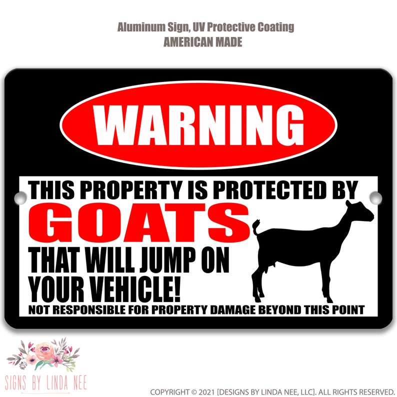 Goat Decor Funny Goat Sign Barn Sign Yard Sign Goat Decor Goat | Etsy