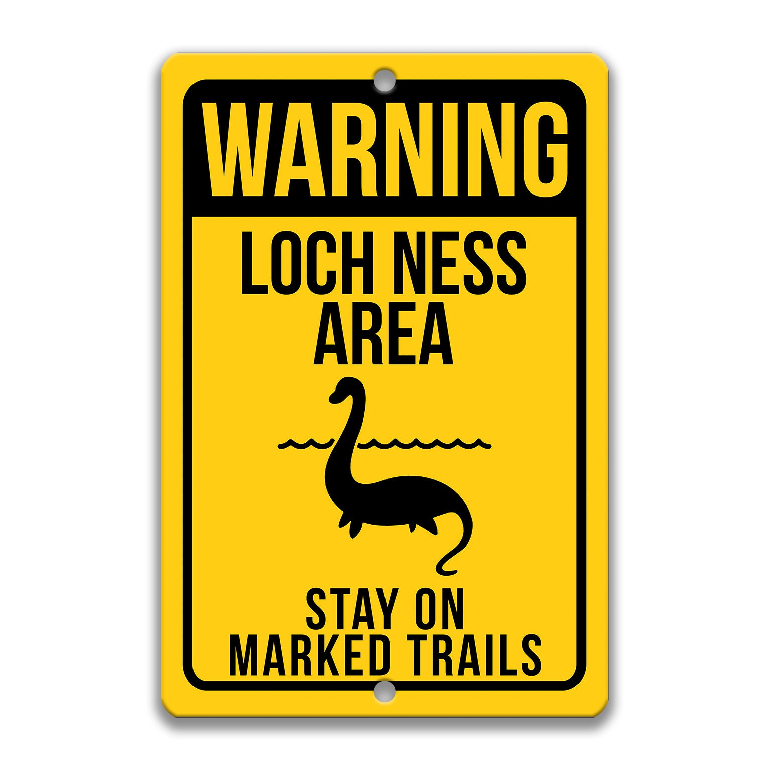 Loch Ness Monster Sign, Nessie Cryptid Decor Gift, Loch Ness Area, Sea ...