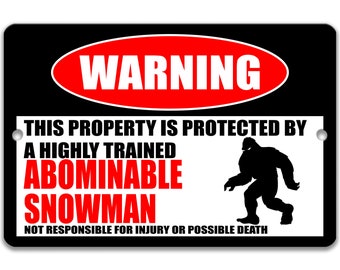 Cryptid Warning Sign - Etsy