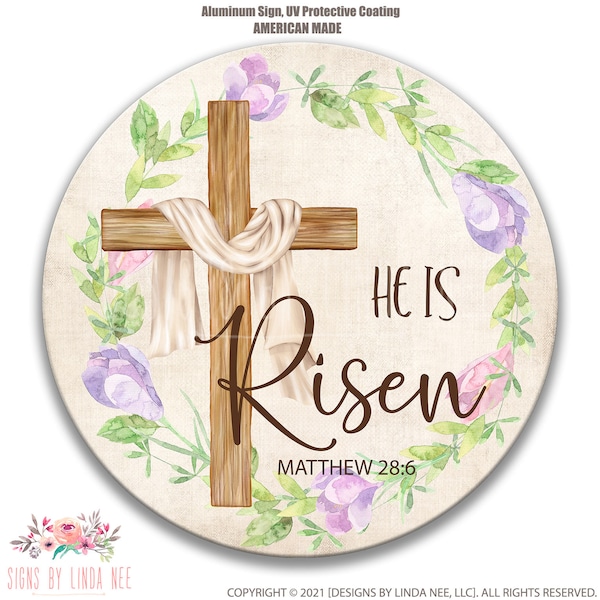 He is Risen Sign - Etsy