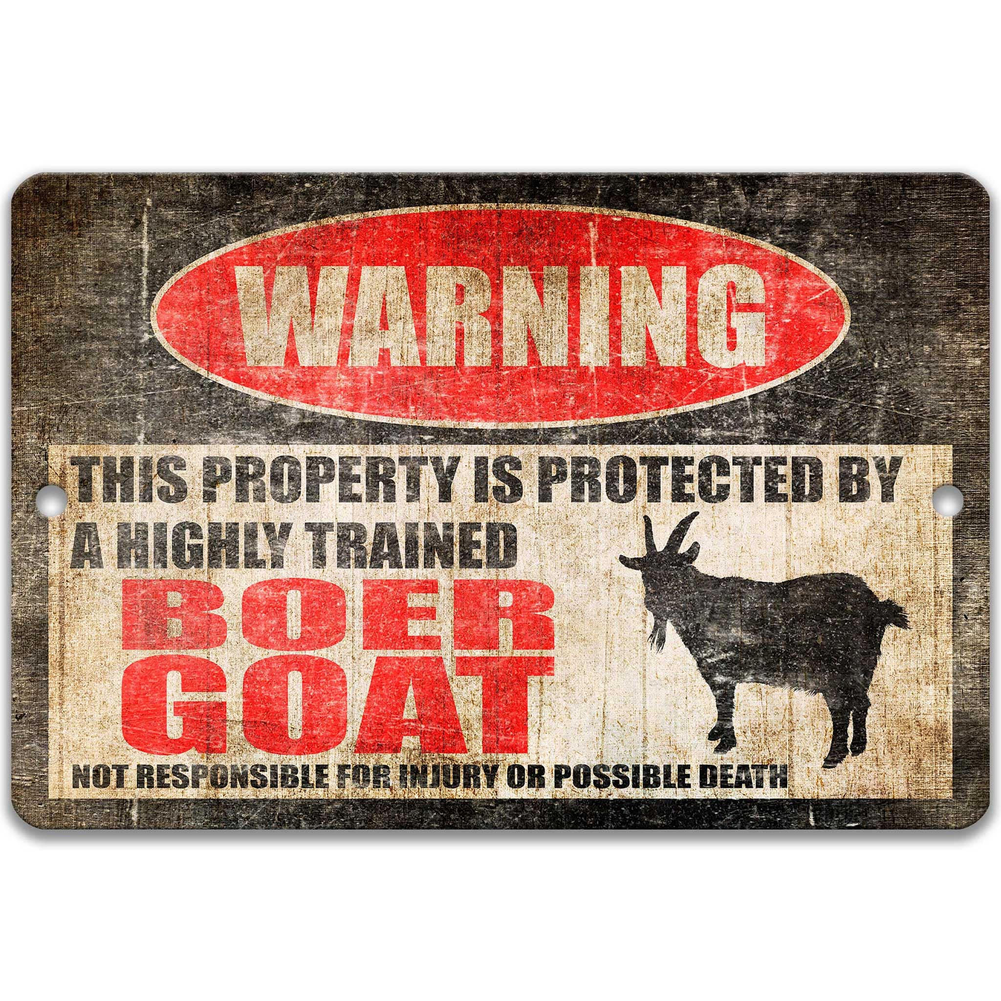 Boer Goat Warning Sign Funny Goat Sign Goat Decor Barn Sign - Etsy