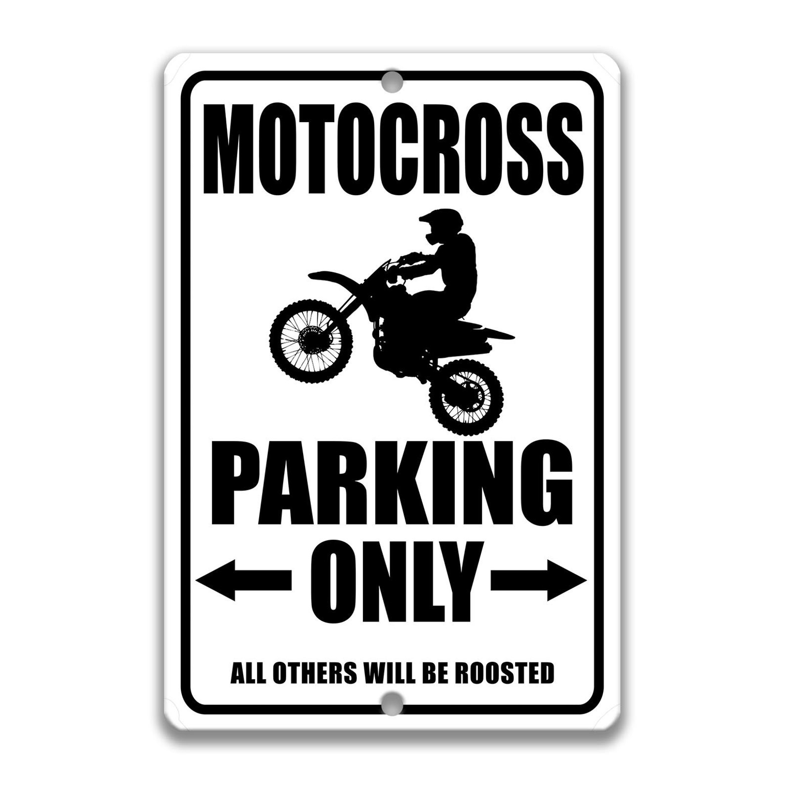 Motocross Parking Only Sign, Motocross Sign, Dirt Bike Sign, Motorcycle ...