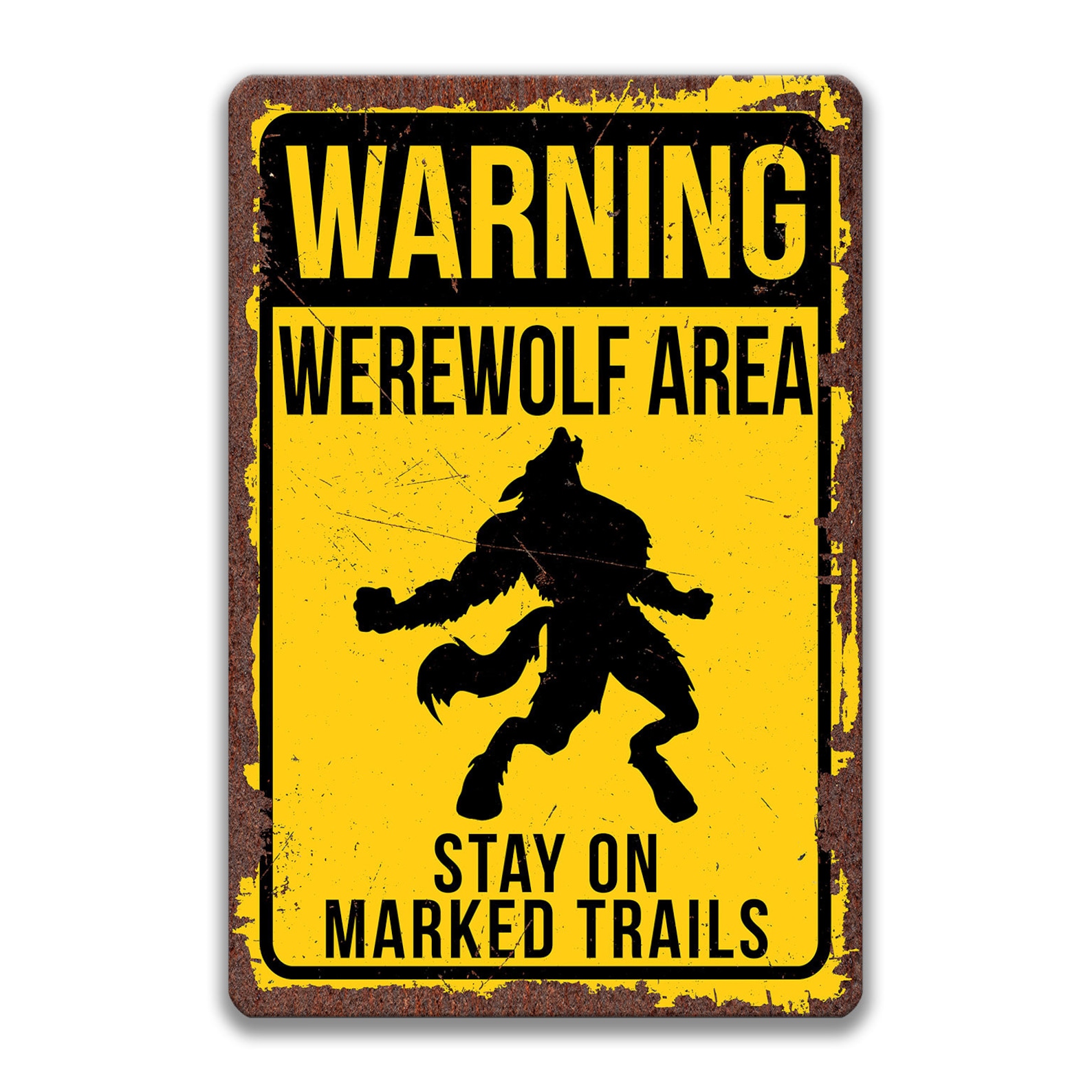 Werewolf Sign Howling Werewolf Gift Lycanthrope Urban - Etsy
