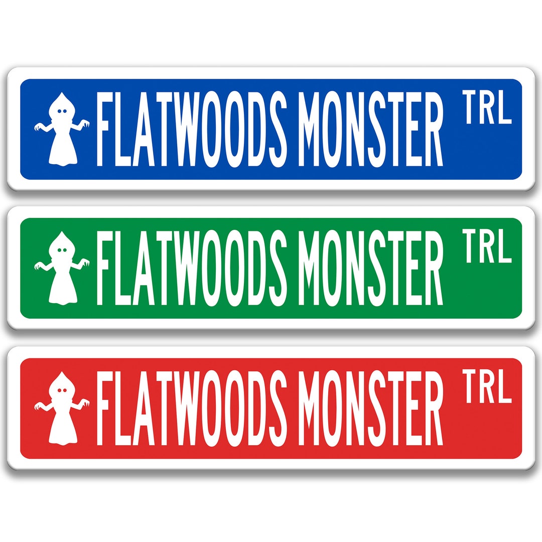 Flatwoods Monster Street Sign, Cryptids of the States, Cryptozoological ...