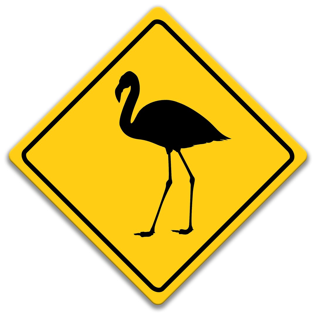 Flamingo Crossing Sign, Flamingo Xing Sign, Flamingo Decor, Flamingo ...