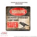 Raven Warning Sign, Funny Raven Sign, Birdwatcher Gifts, No Trespassing ...