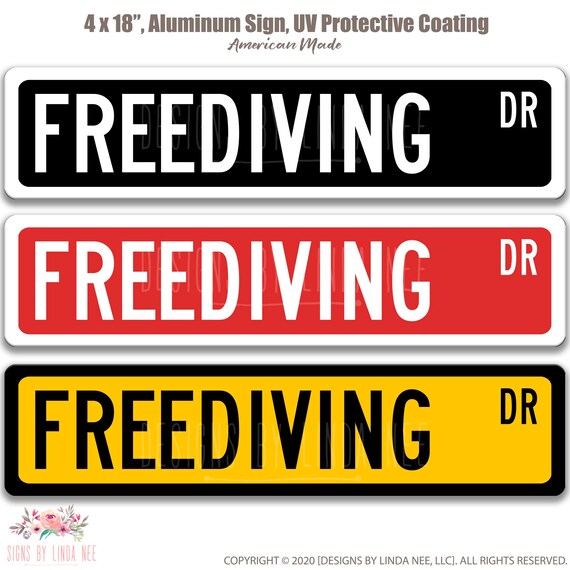 Freediving Freediving Sign Deep Sea Diving Gift for Scuba | Etsy