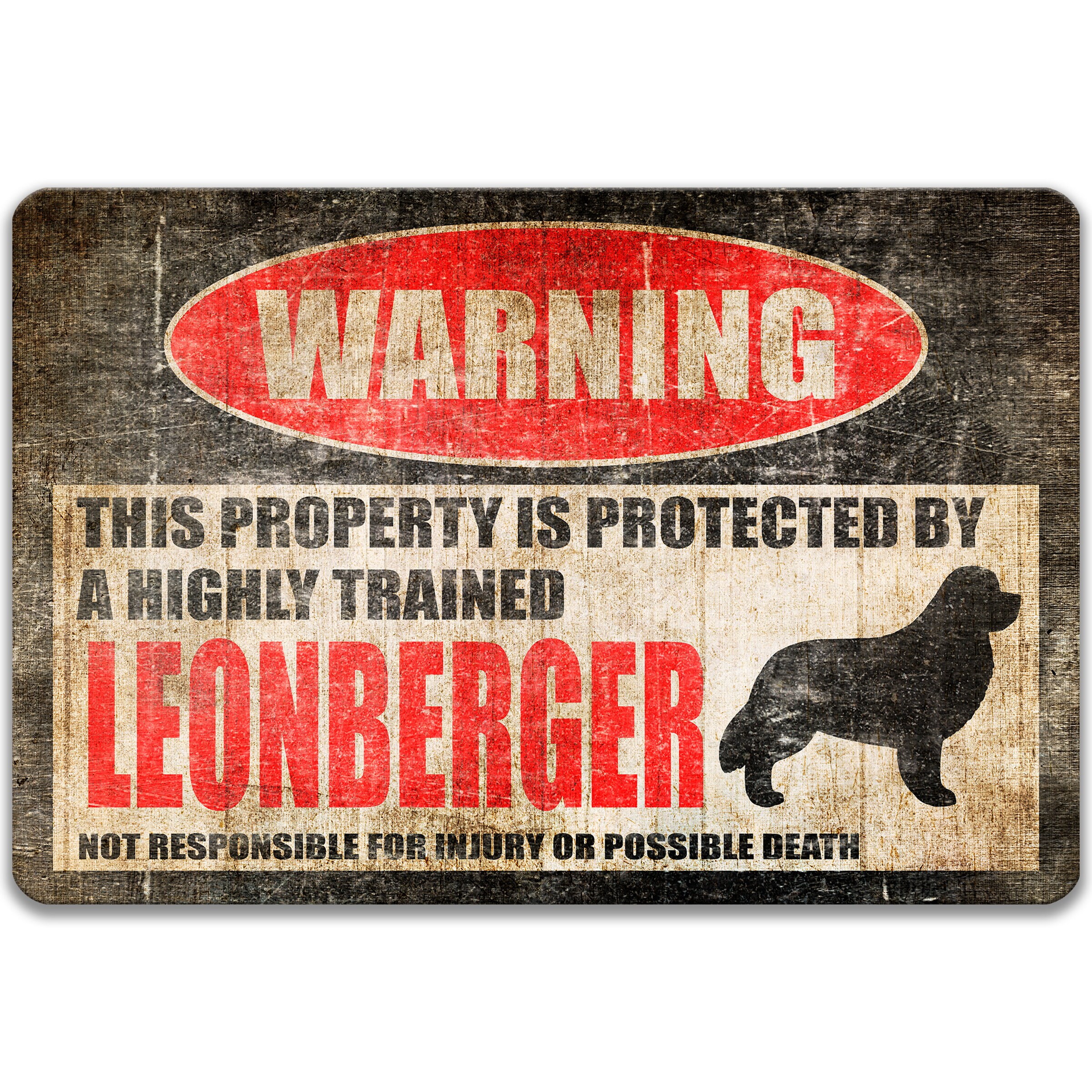 Leonberger Sign Funny Dog Sign Funny Metal Sign Leonberger | Etsy