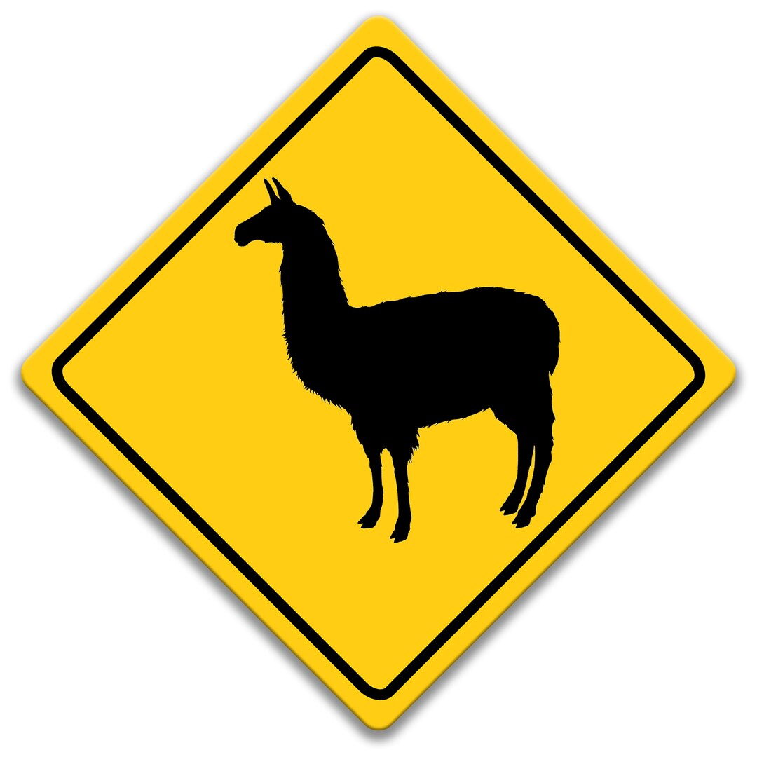 Alpaca Crossing, Farm Sign, Alpaca Xing, Alpaca Decor, Alpaca Sign ...