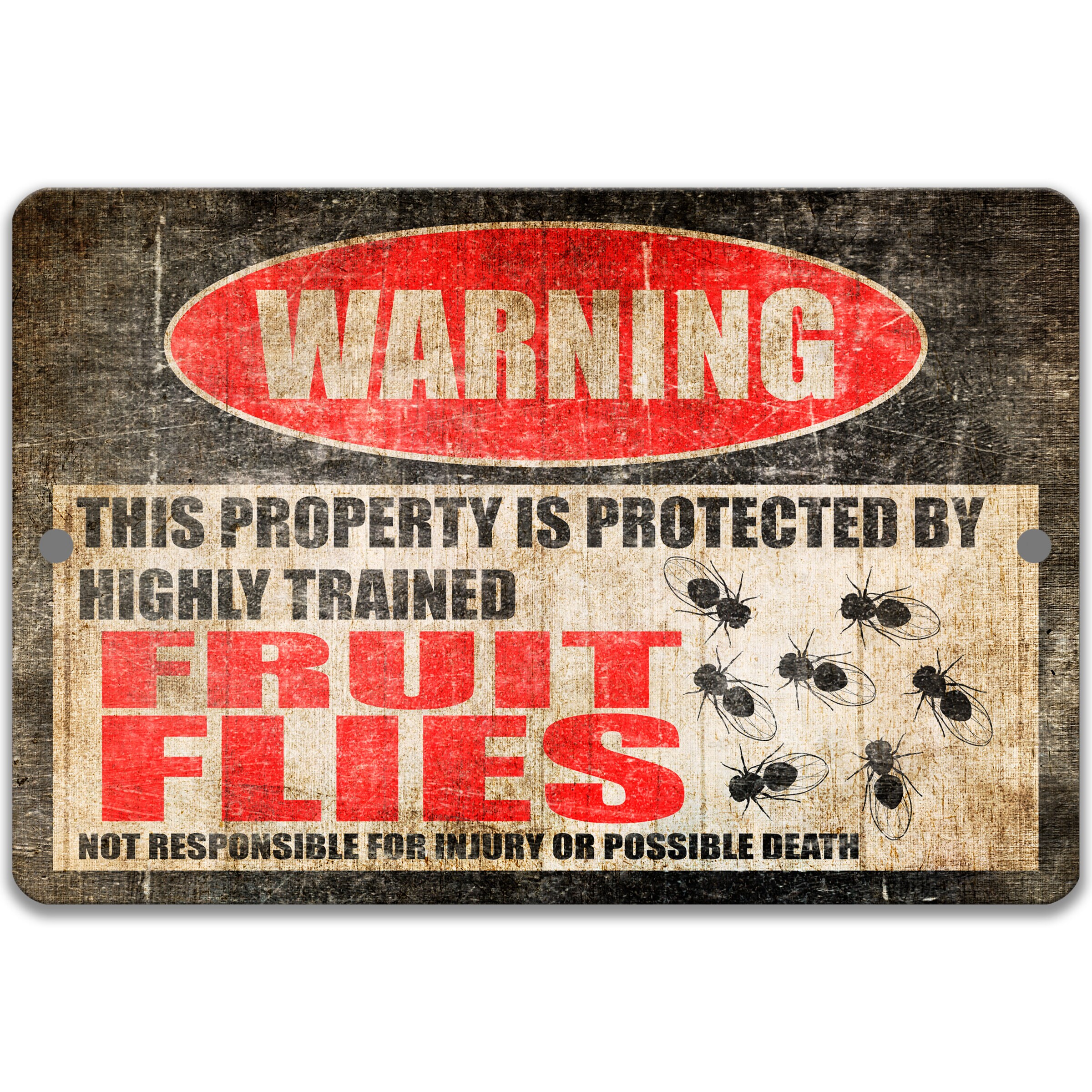 Funny Fruit Flies Sign Bug Warning Sign No Trespassing Sign - Etsy