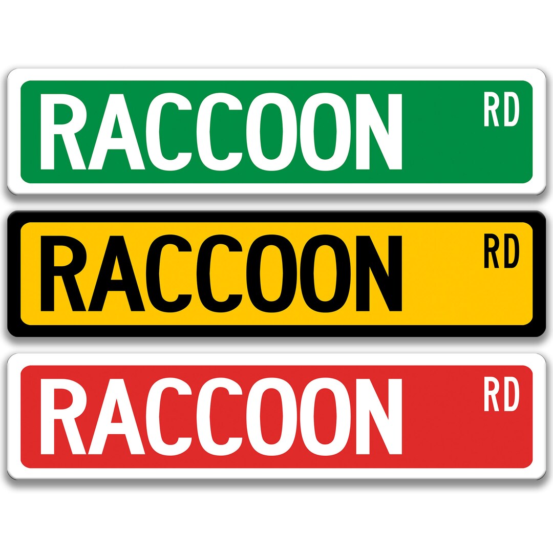 Raccoon Sign, Raccoon Decor, Raccoon Gift, Raccoon Lover Gift Custom ...