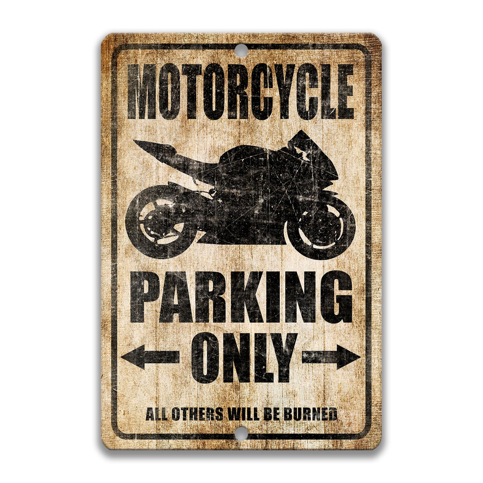 Motorcycle Parking Sign Motorcycle Sign Gift for Biker - Etsy
