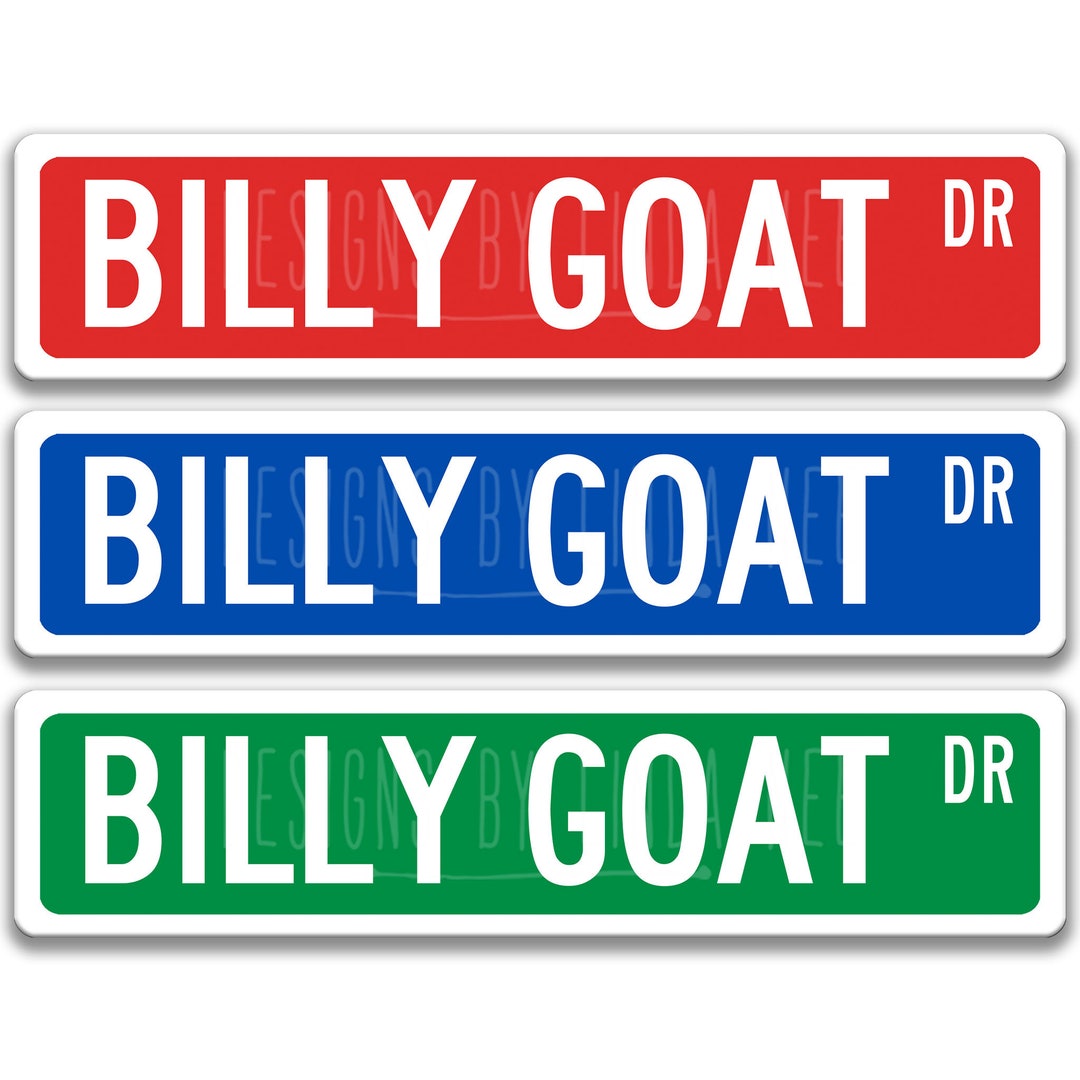 Billy Goat Sign, Billy Goat Sign Goat Gift Goat Lover Gift Custom Goat ...