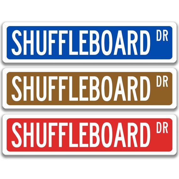 Shuffleboard Sign Shuffleboard Game Game Sign Game Room | Etsy