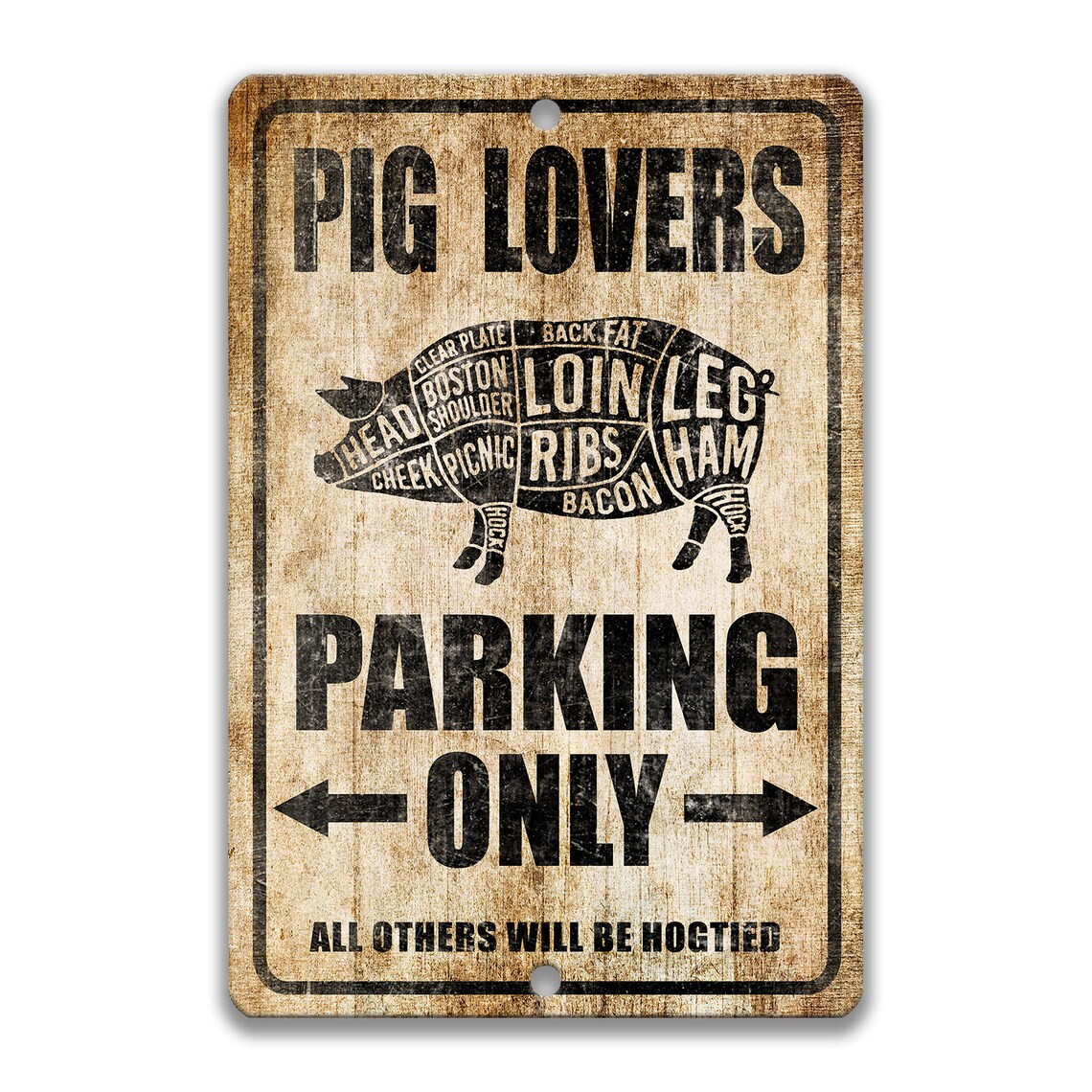Funny Pig Lovers Sign, Meat Eater Gift, Pig Gift, Farm Animal Decor ...