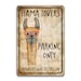 Llama Sign Funny Metal Signs Llama Accessories Llama Parking Sign Barn ...