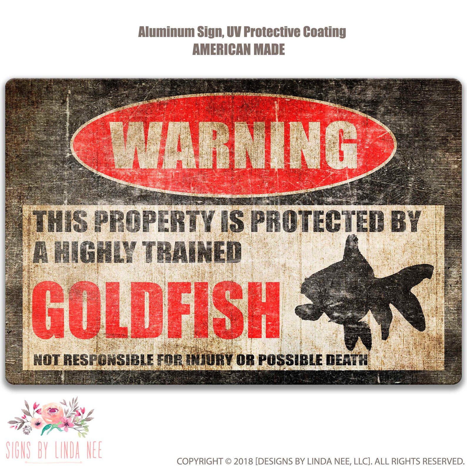 Goldfish Sign Fish Tank Sign Aquarium Sign Aquarium Decor | Etsy