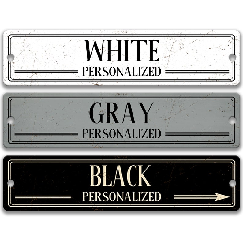 Personalized Metal Sign, Design Your Own Sign, Custom Text Street Sign ...